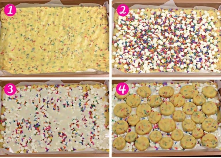 Funfetti Cookie Bars - Easy Cake Mix Cookie Bar Recipe