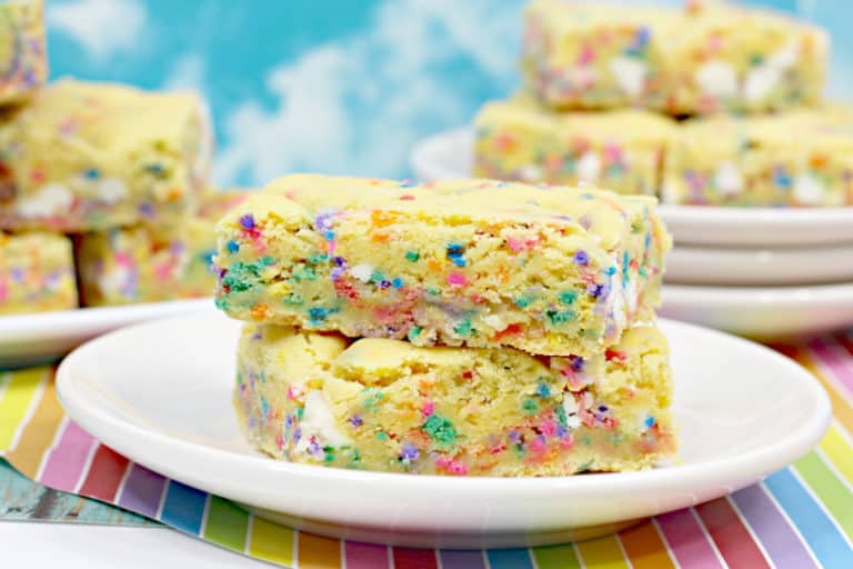 Funfetti Cookie Bars - Easy Cake Mix Cookie Bar Recipe