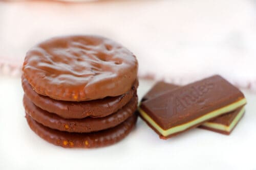 2-Ingredient Ritz Cracker Thin Mints (Easy No Bake Recipe!)