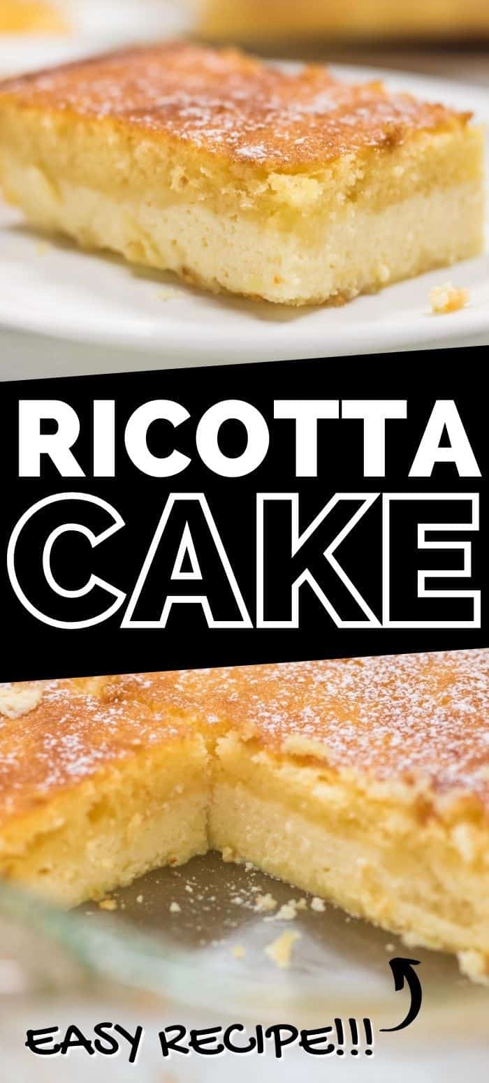 Easy Ricotta Cake Recipe (with Cake Mix)