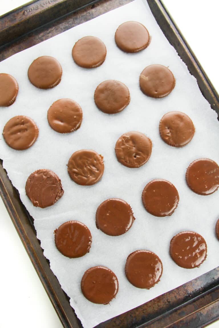 2-Ingredient Ritz Cracker Thin Mints (Easy No Bake Recipe!)