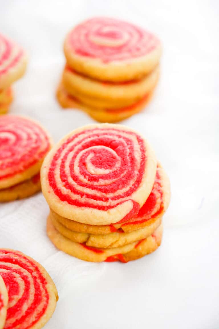Peppermint Pinwheel Sugar Cookies