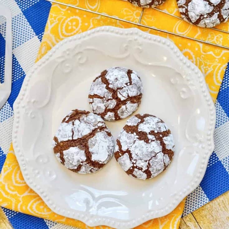 Brownie Mix Crinkle Cookies (Easy 5 Ingredient Recipe!)