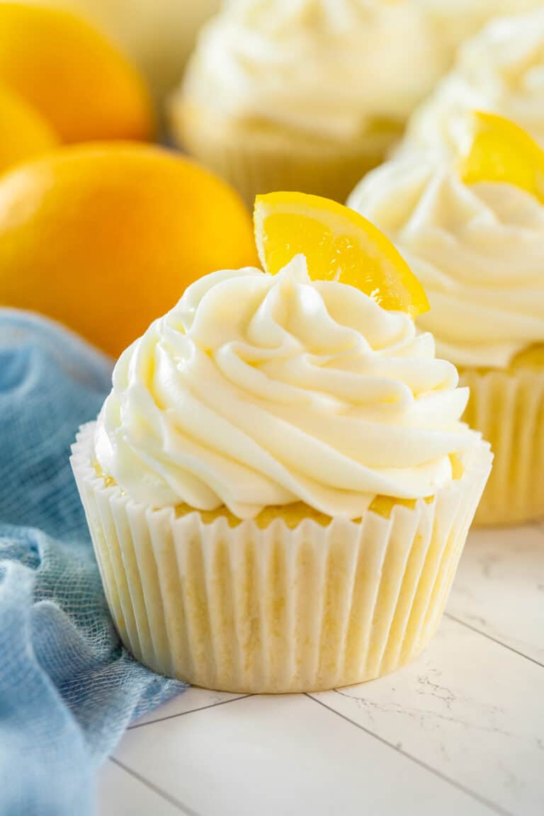 Lemon Cupcakes with Cream Cheese Frosting