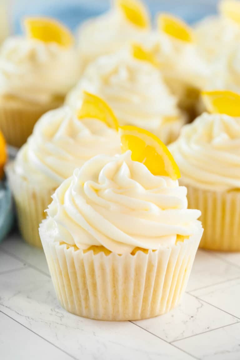 Lemon Cupcakes with Cream Cheese Frosting