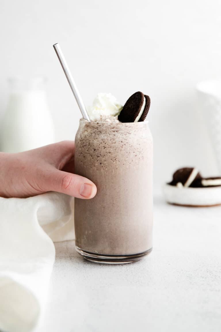 Boozy Milkshake with Chocolate Liquor and Crushed OREO Cookies