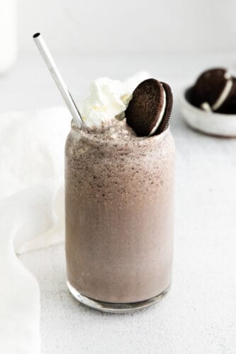 Boozy Milkshake with Chocolate Liquor and Crushed OREO Cookies