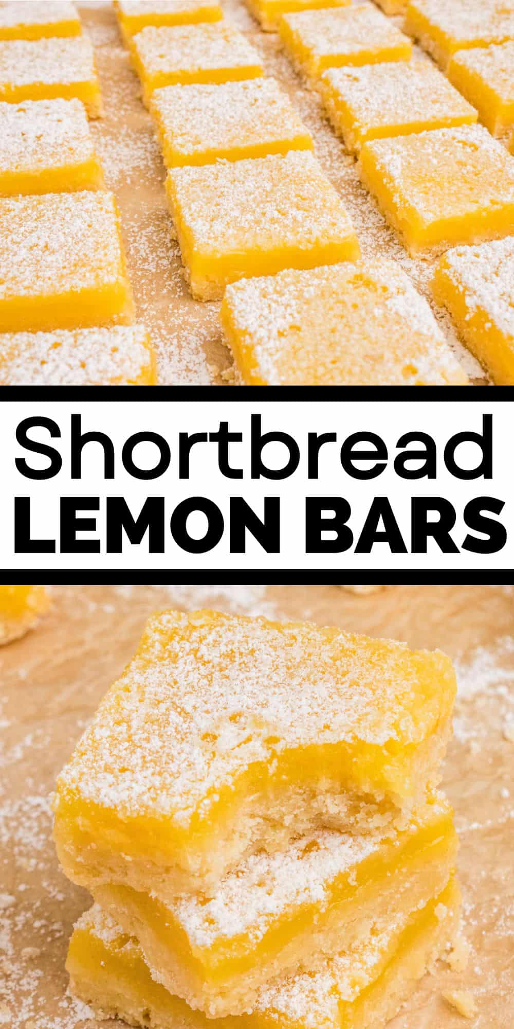 Lemon Bars with Shortbread Cookie Crust