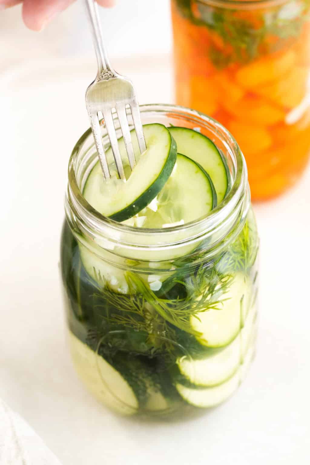 Quick Pickles (Easy Refrigerator Dill Pickle Recipe)