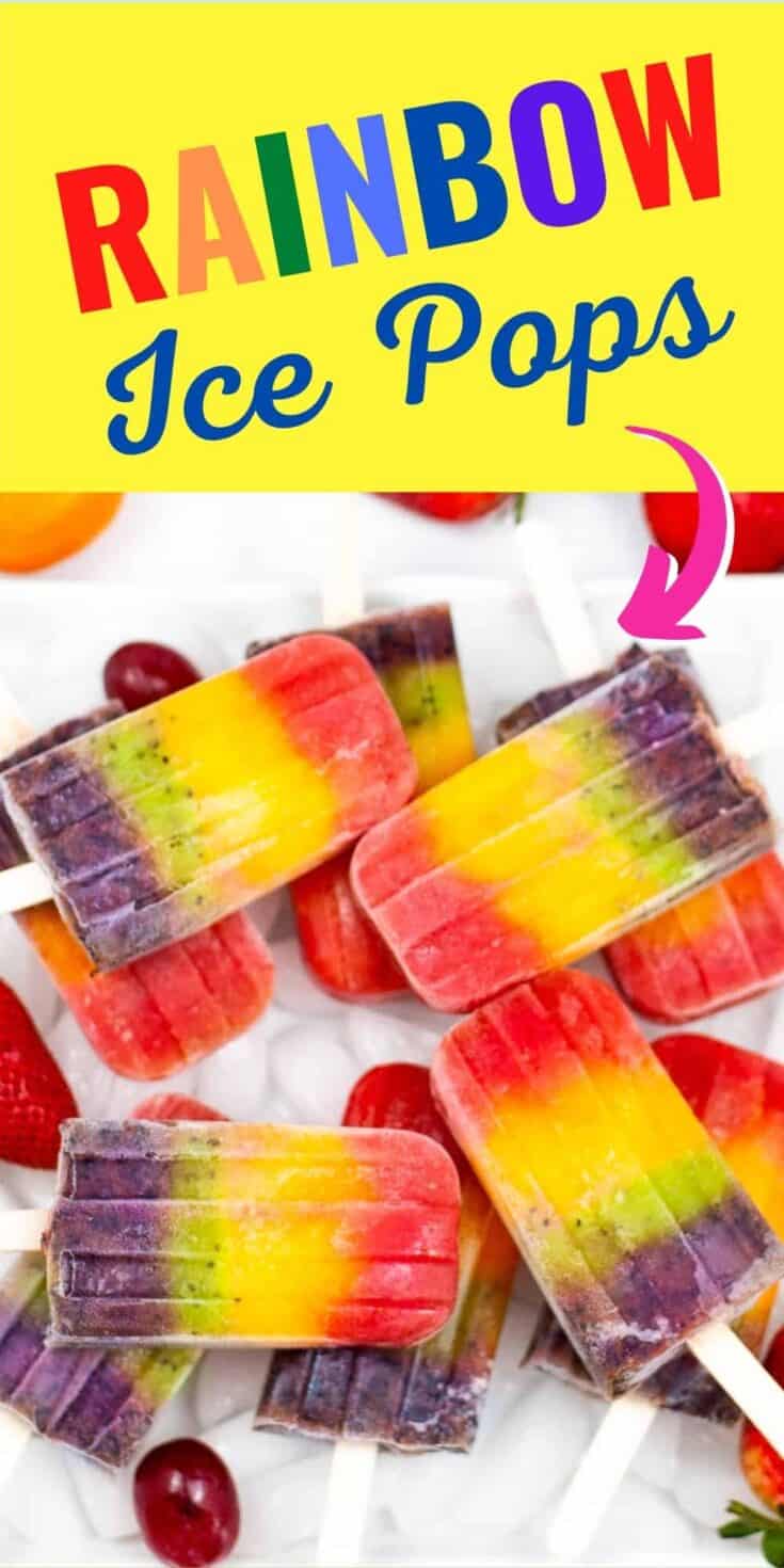 Rainbow Popsicles Recipe (Just Like Cocomelon!)