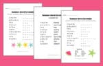 Summer Word Scramble FREE Printable with Answer Key