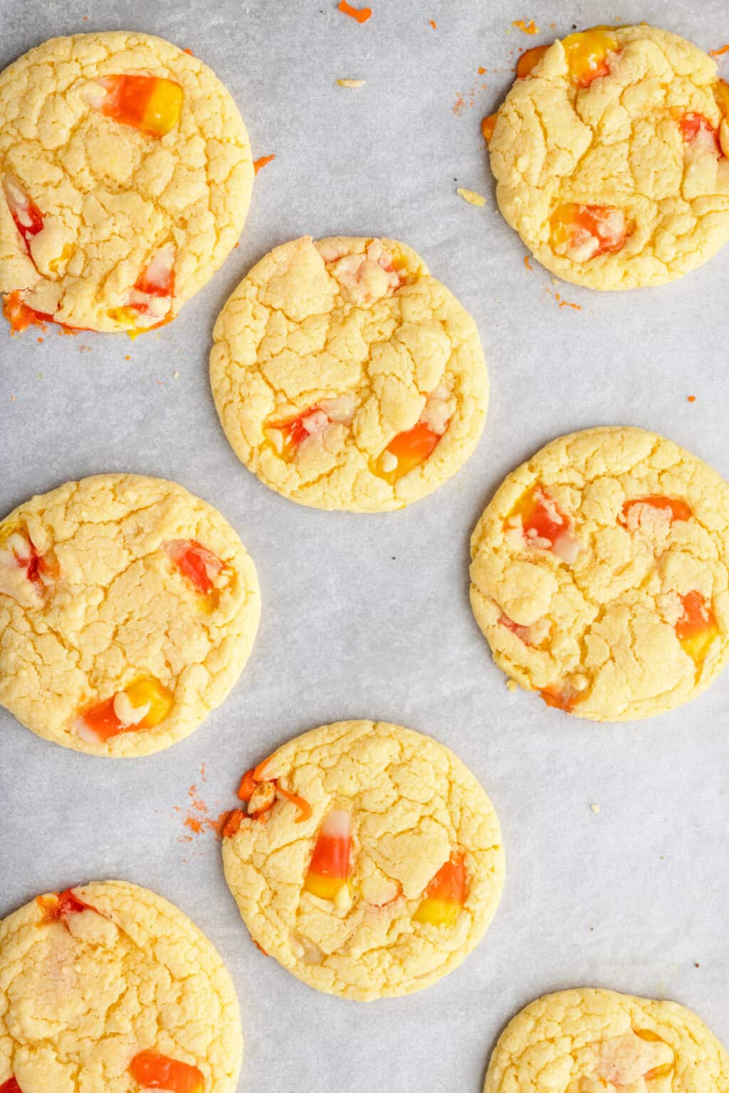 Candy Corn Cookies (Easy 4-Ingredient Recipe!)