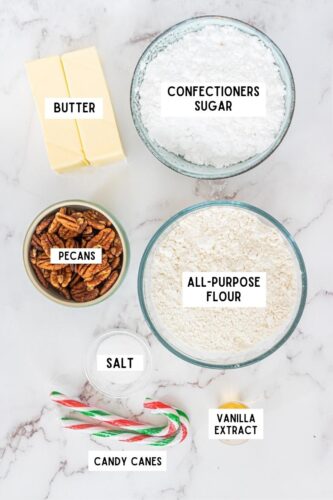 Peppermint Candy Cane Snowball Cookies