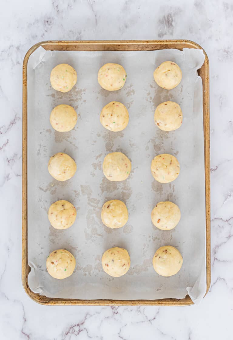Peppermint Candy Cane Snowball Cookies