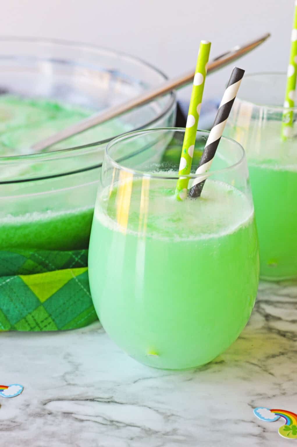 Shamrock Punch [Non-Alcoholic Green St. Patrick's Day Punch]