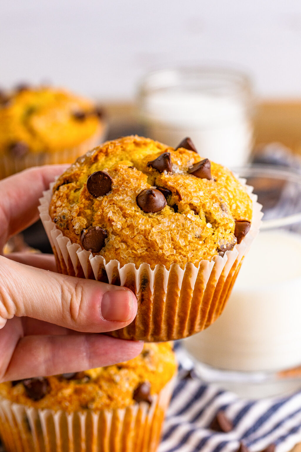 Bakery Style Chocolate Chip Muffins