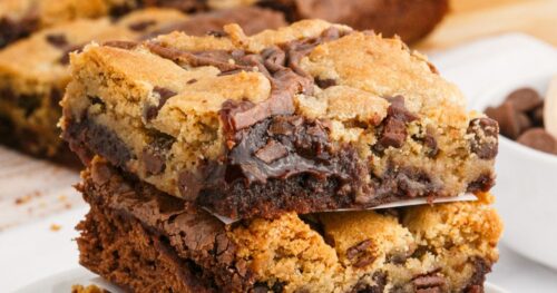 Brookie Bar Recipe (Brownie and Chocolate Chip Cookie Bars)