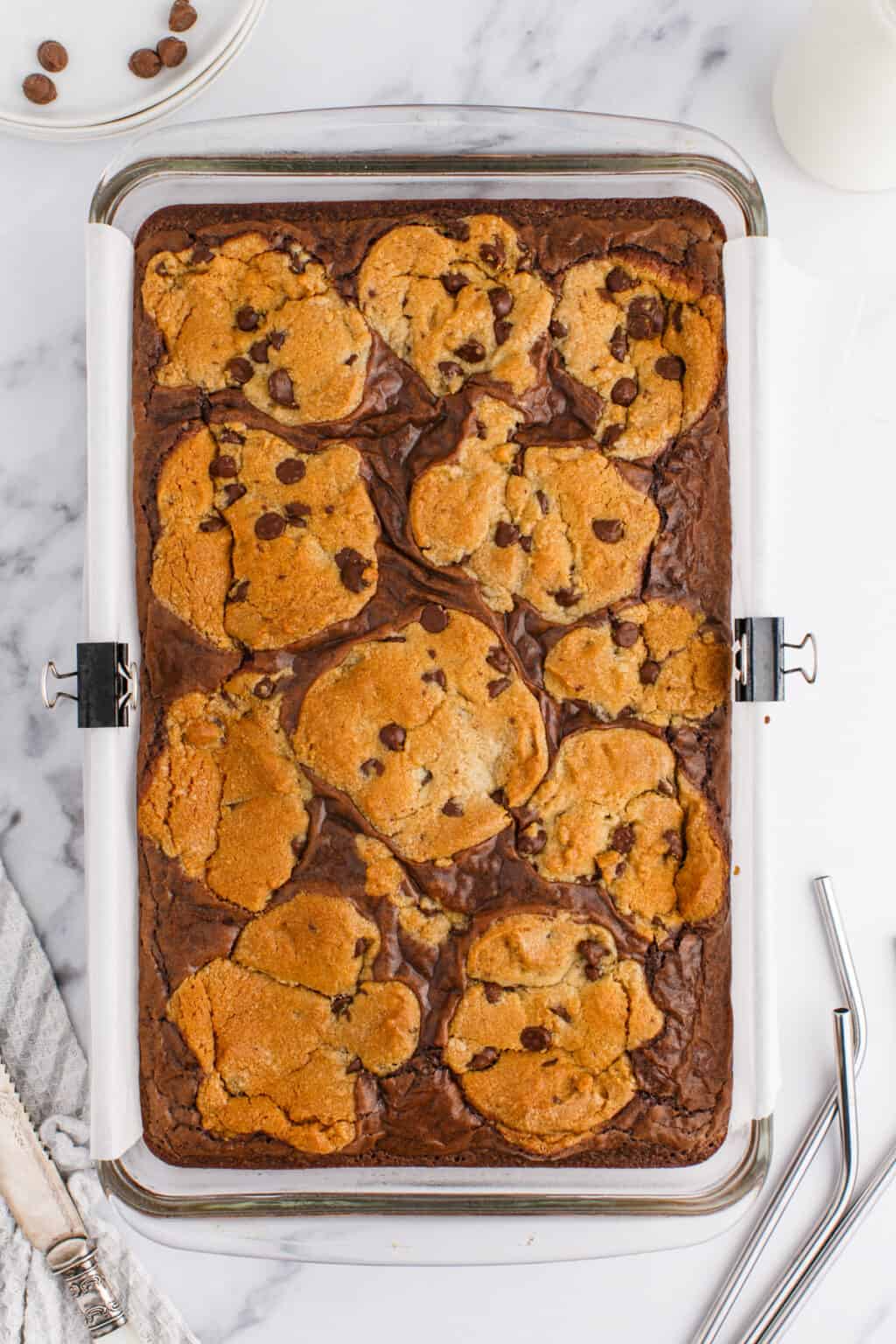 Brookie Bar Recipe (Brownie and Chocolate Chip Cookie Bars)