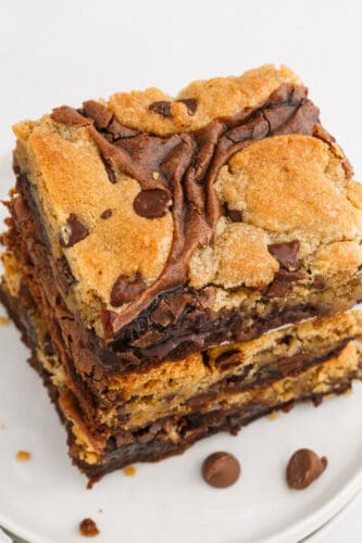 Brookie Bar Recipe (Brownie and Chocolate Chip Cookie Bars)