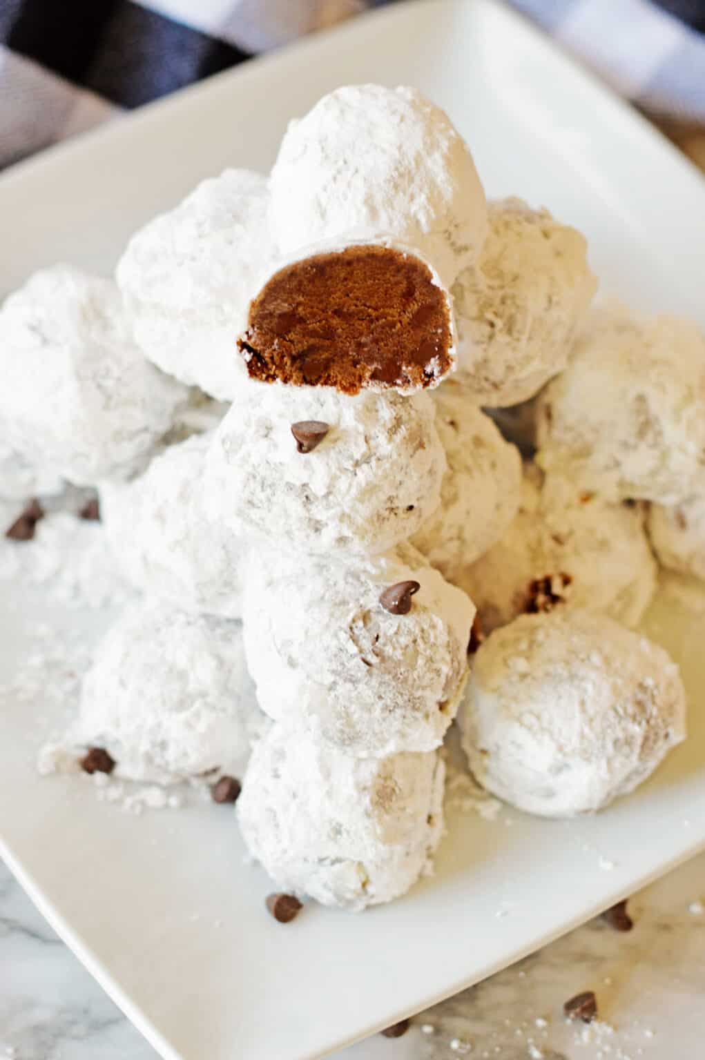 Double Chocolate Snowball Cookies