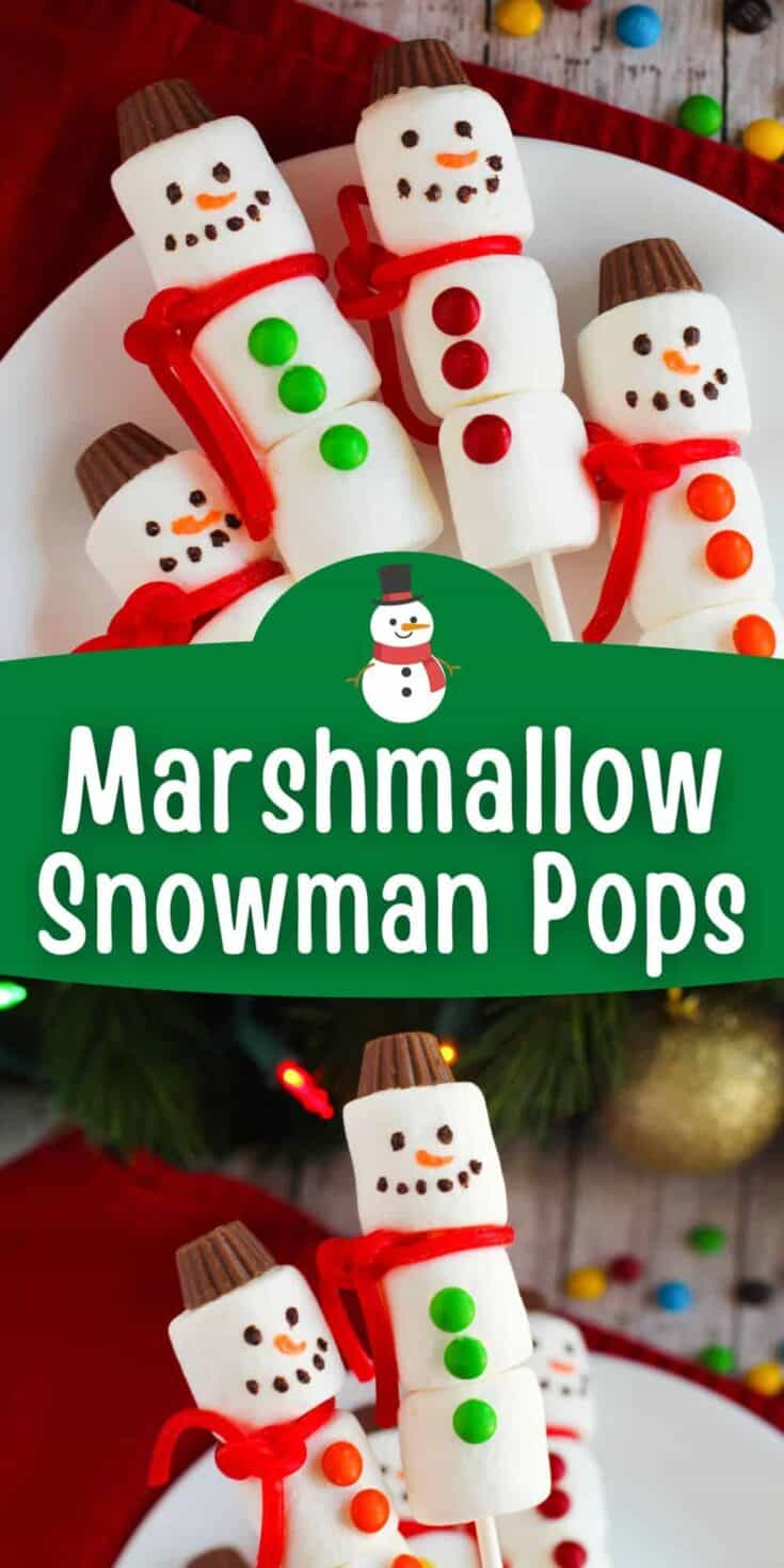 Marshmallow Snowman Pops