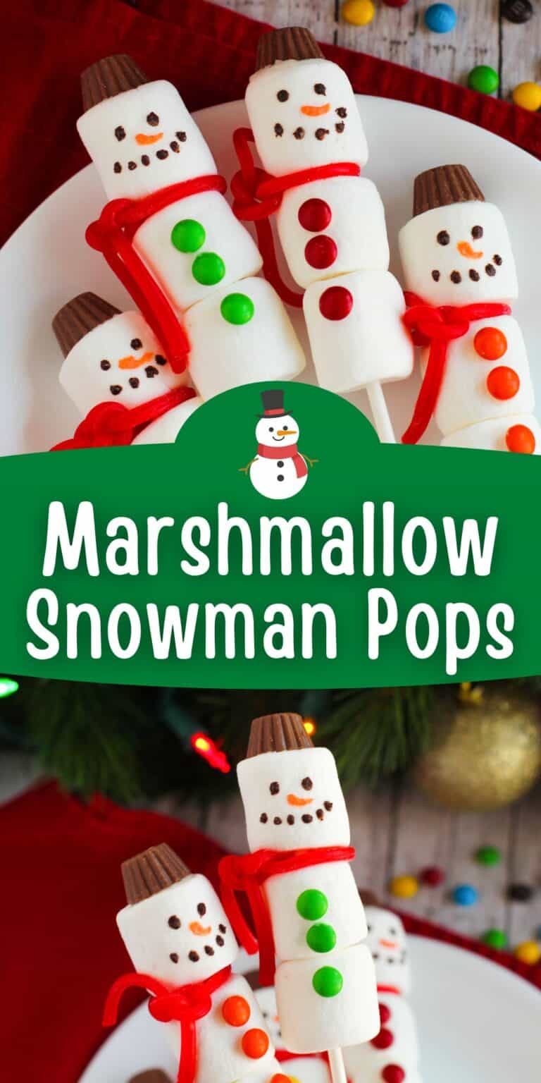 Marshmallow Snowman Pops