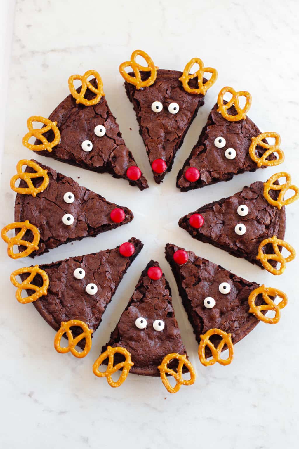 Easy Reindeer Brownies