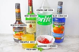 Luck of the Irish Cocktail - Green St Patrick's Day Drink Recipe