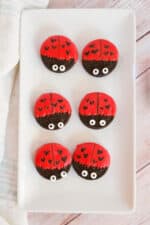 Ladybug Oreos (Valentine Love Bugs)