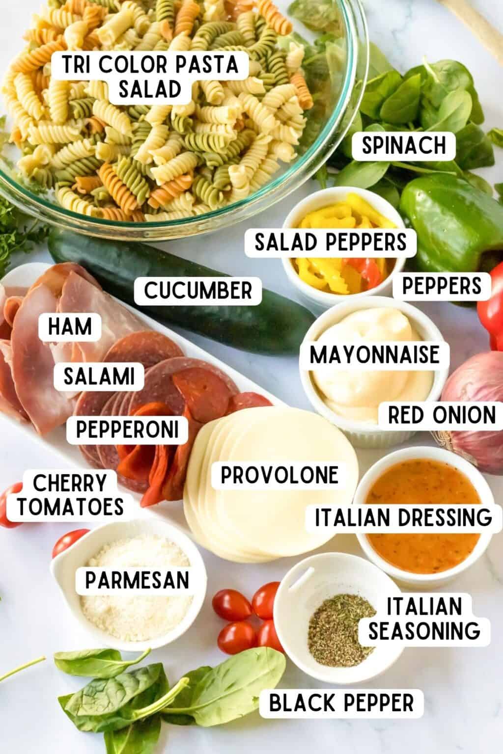 Italain Sub Pasta Salad