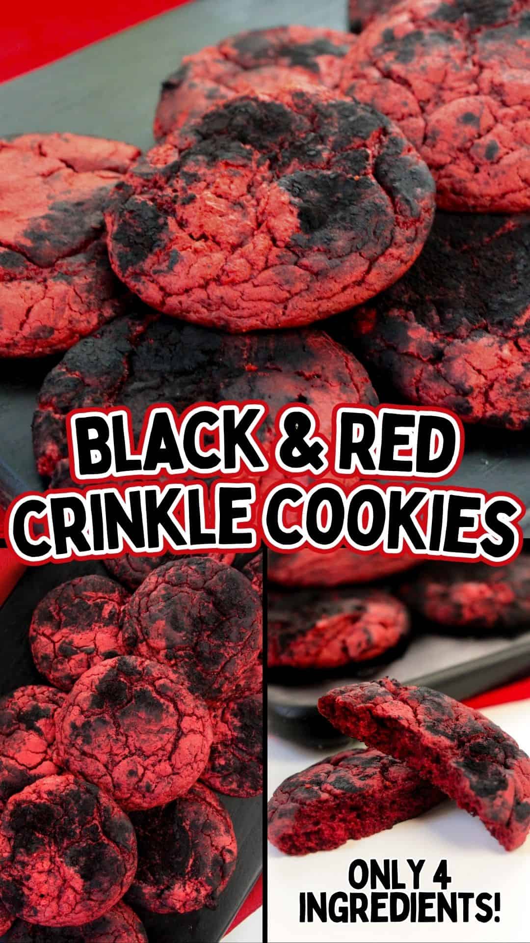 Brimstone Cookies (Red and Black Crinkle Cookies)