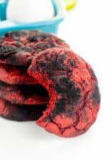 Brimstone Cookies (Red and Black Crinkle Cookies)