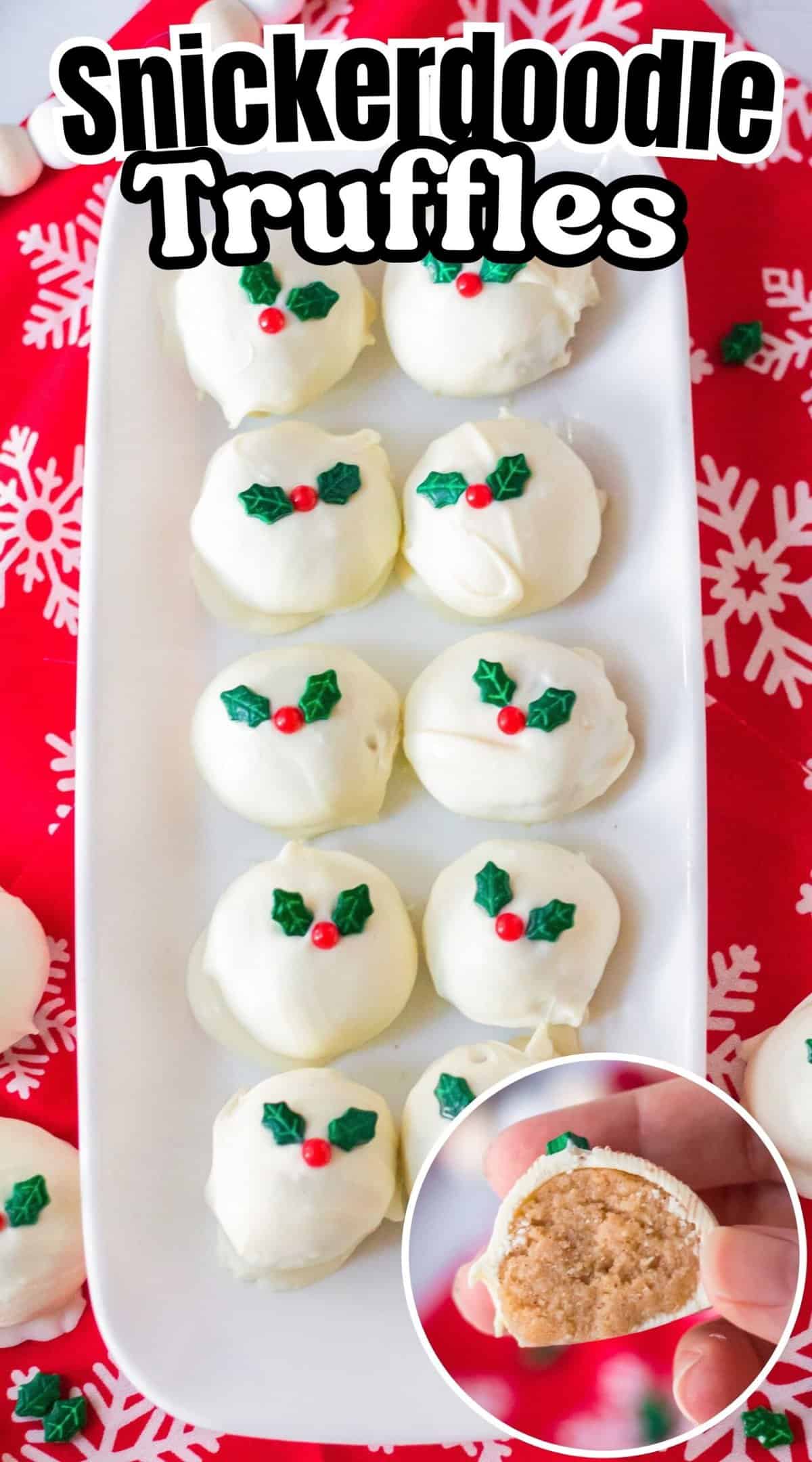 Snickerdoodle Truffles (Easy Oreo Cookie Truffles)