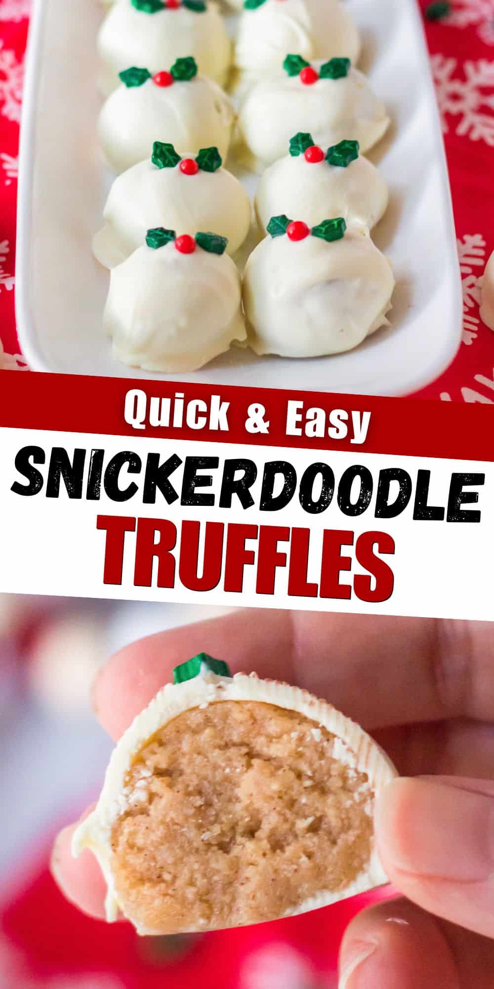 Snickerdoodle Truffles (Easy Oreo Cookie Truffles)