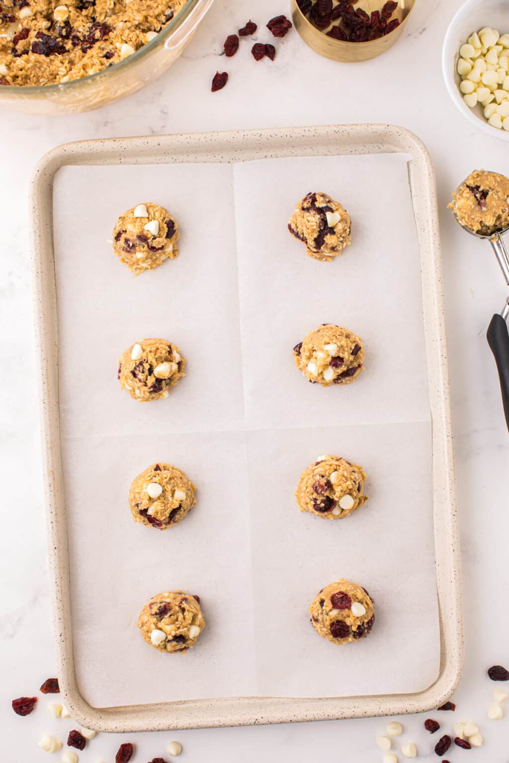 White Chocolate Cranberry Oatmeal Cookies Recipe