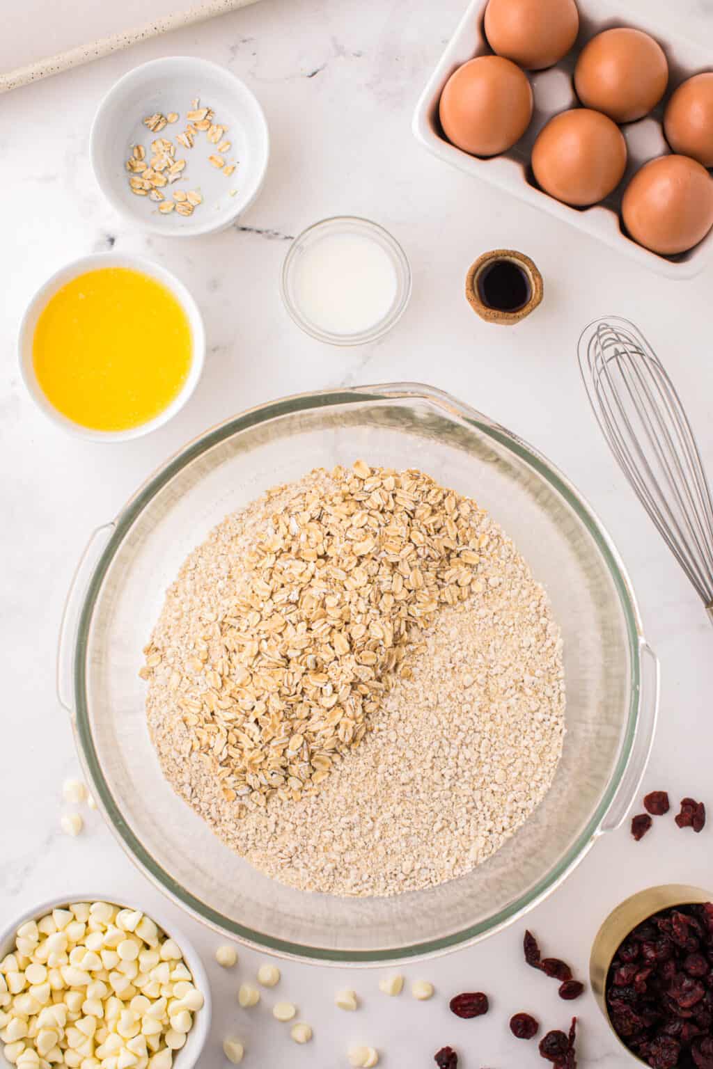 White Chocolate Cranberry Oatmeal Cookies Recipe