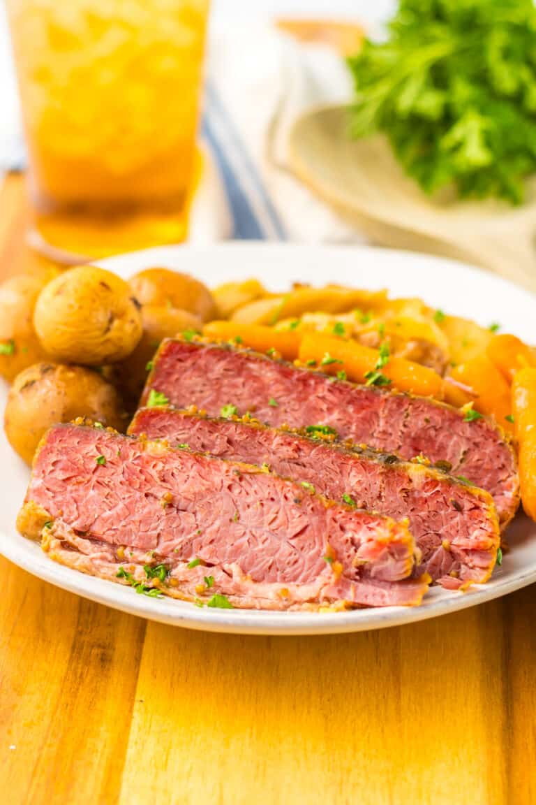 Crockpot Corned Beef Brisket with Cabbage (Easy Recipe!)