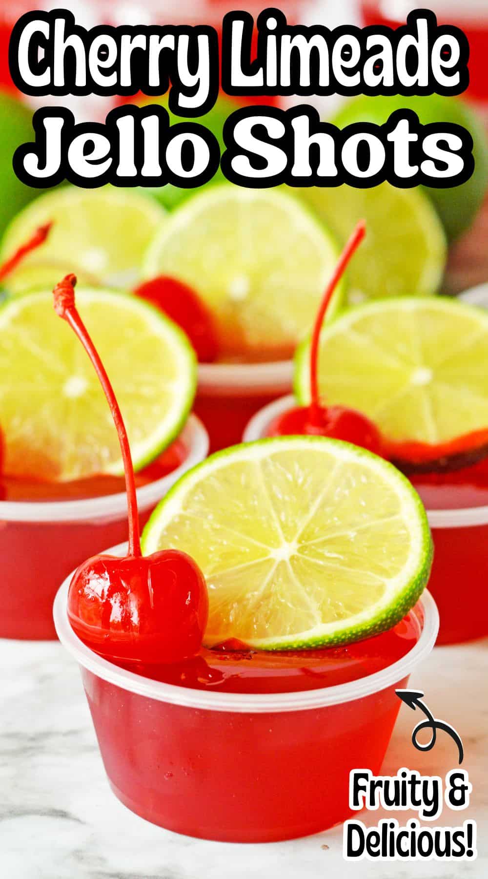 Cherry Limeade Jello Shots