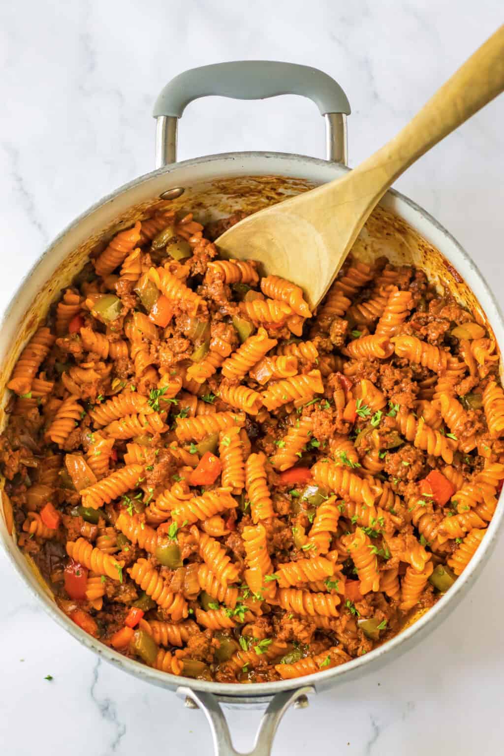 Sloppy Joe Pasta (Easy One Pot Recipe)