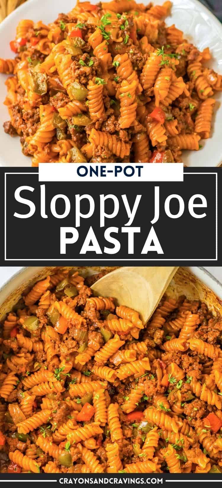Sloppy Joe Pasta (Easy One Pot Recipe)