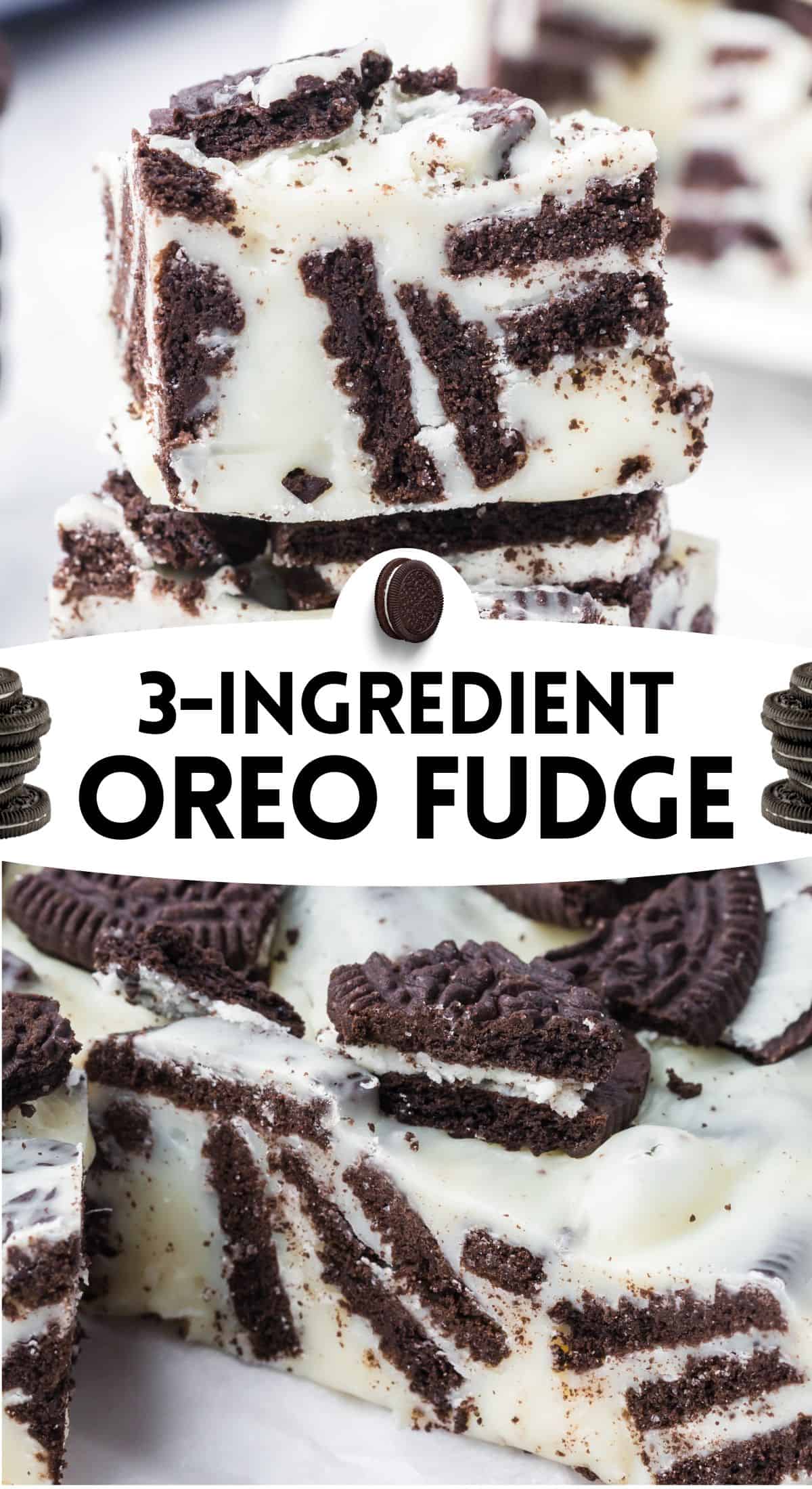 3 Ingredient Oreo Fudge