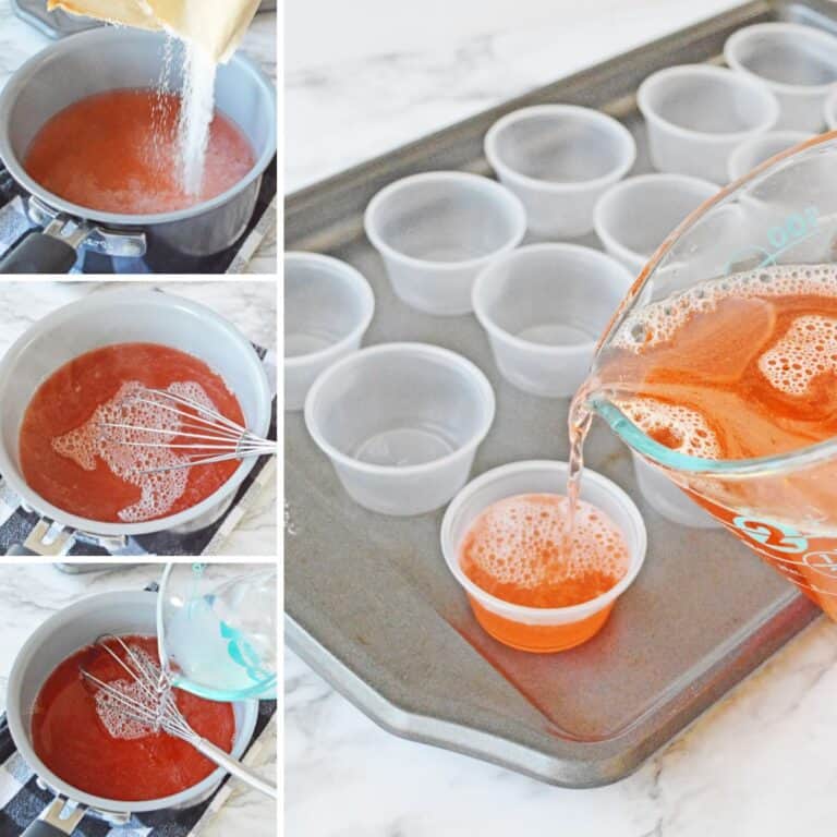 Peach Vodka Jello Shots