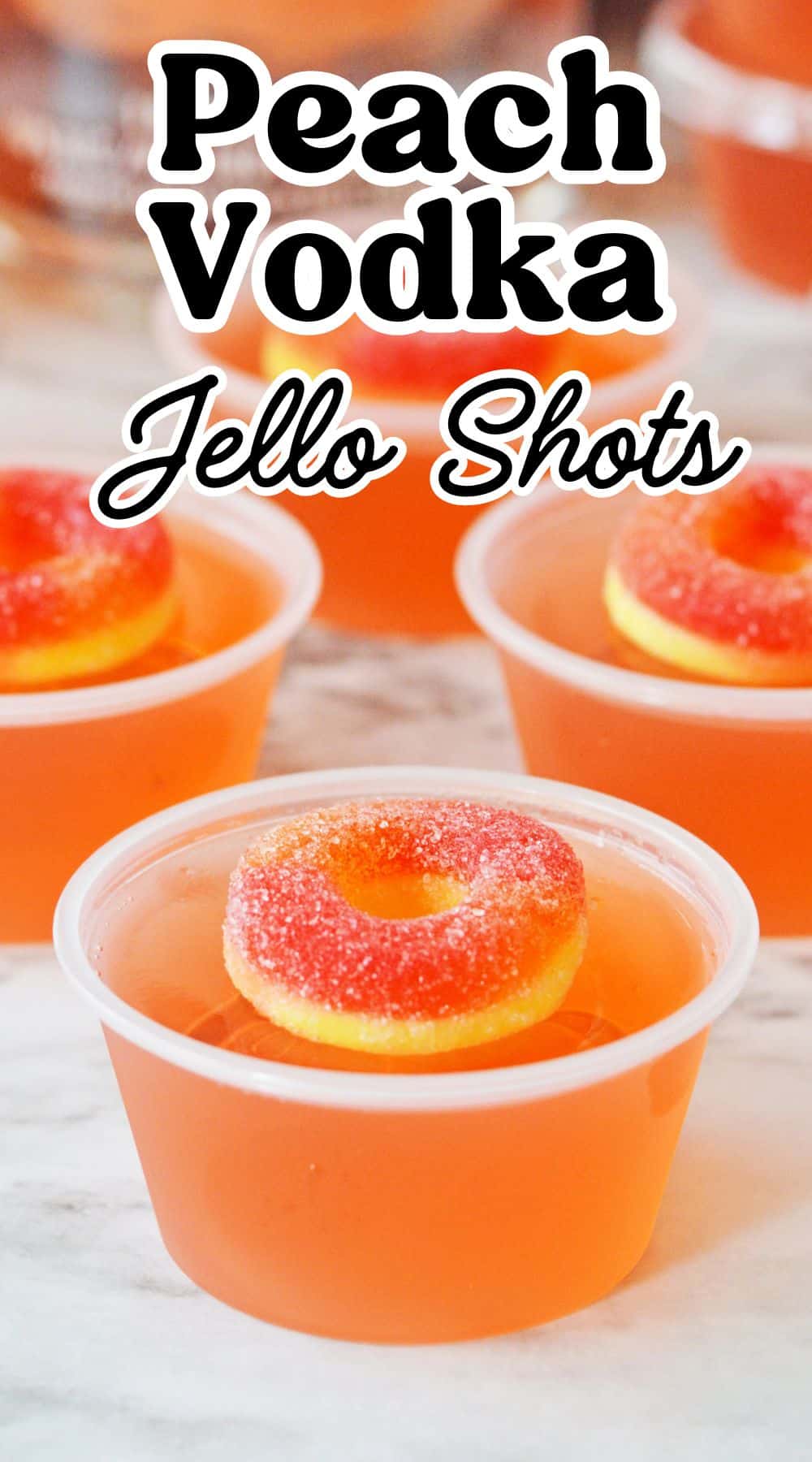 Peach Vodka Jello Shots