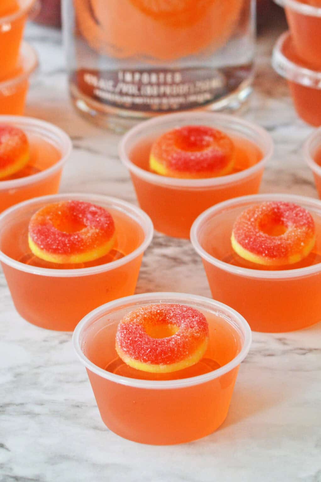 Peach Vodka Jello Shots