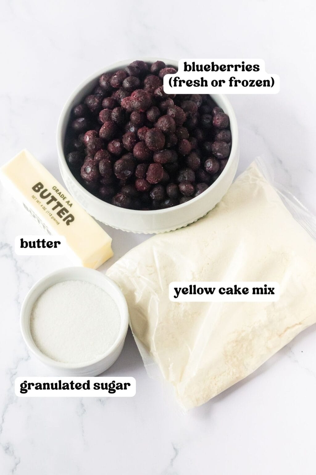 4 Ingredient Blueberry Cobbler