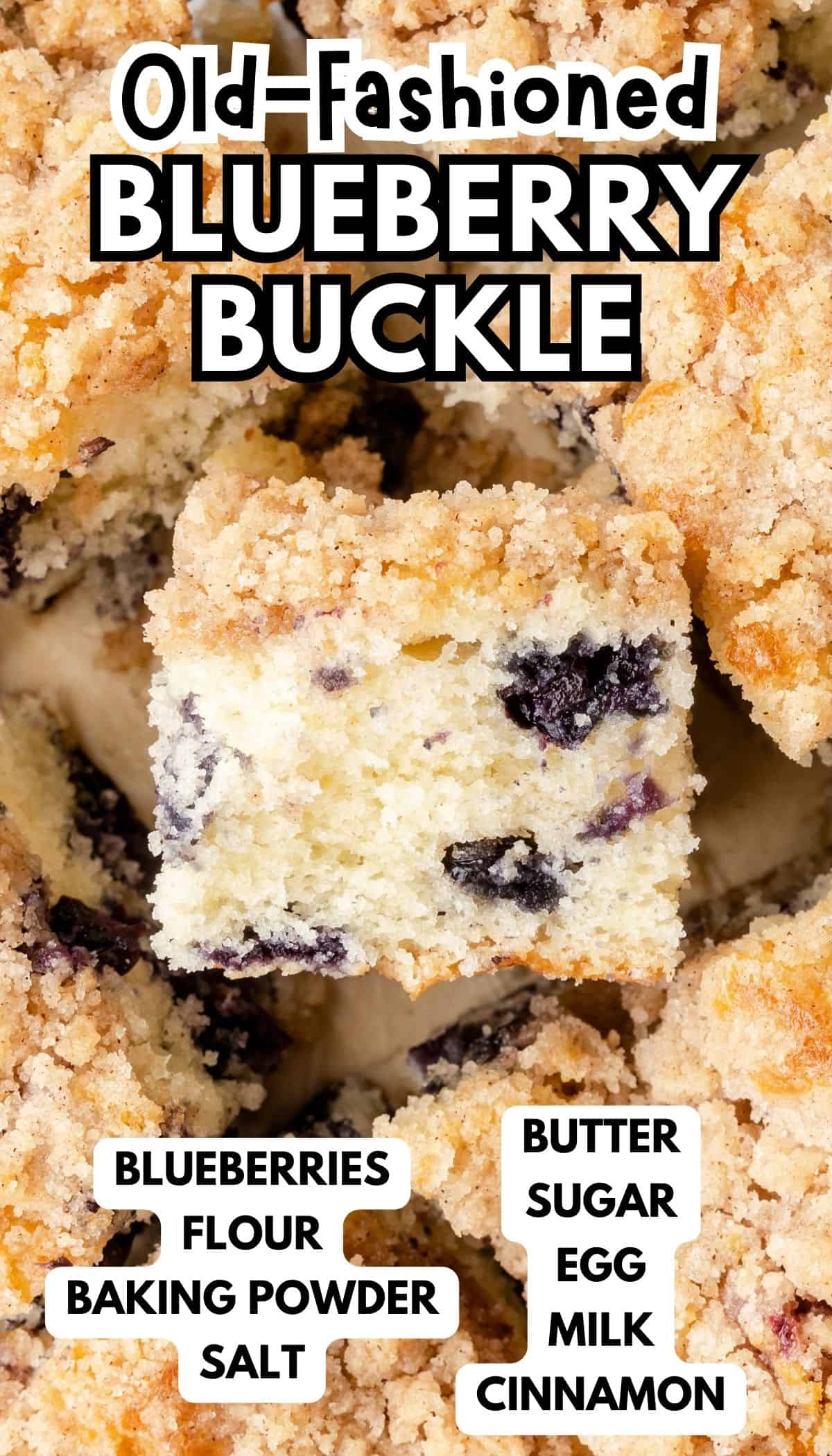 Blueberry Buckle Coffee Cake Recipe