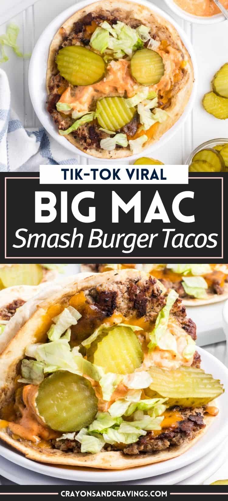 Big Mac Smash Tacos (with Homemade Big Mac Sauce)