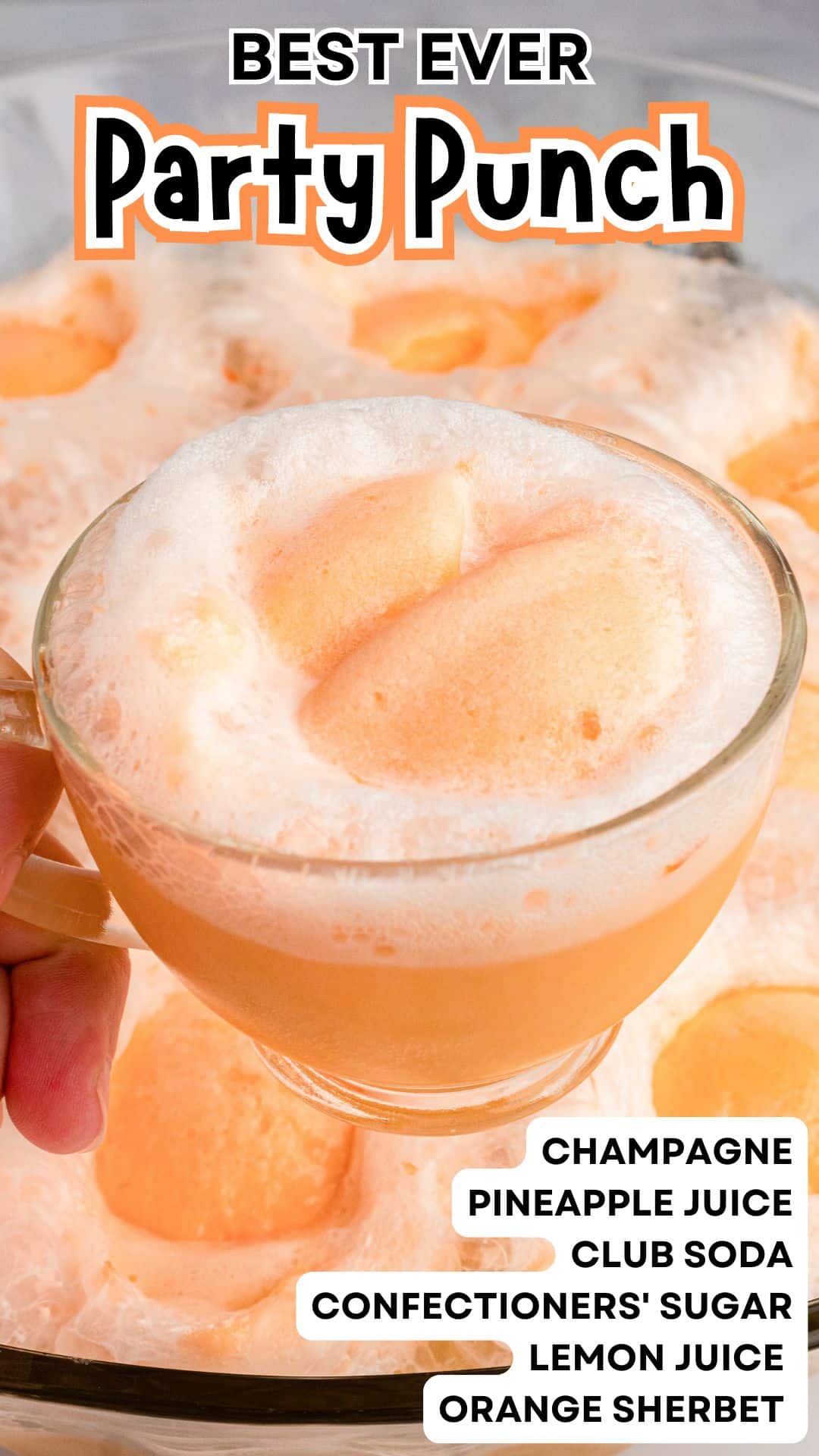 Champagne Punch with Sherbet