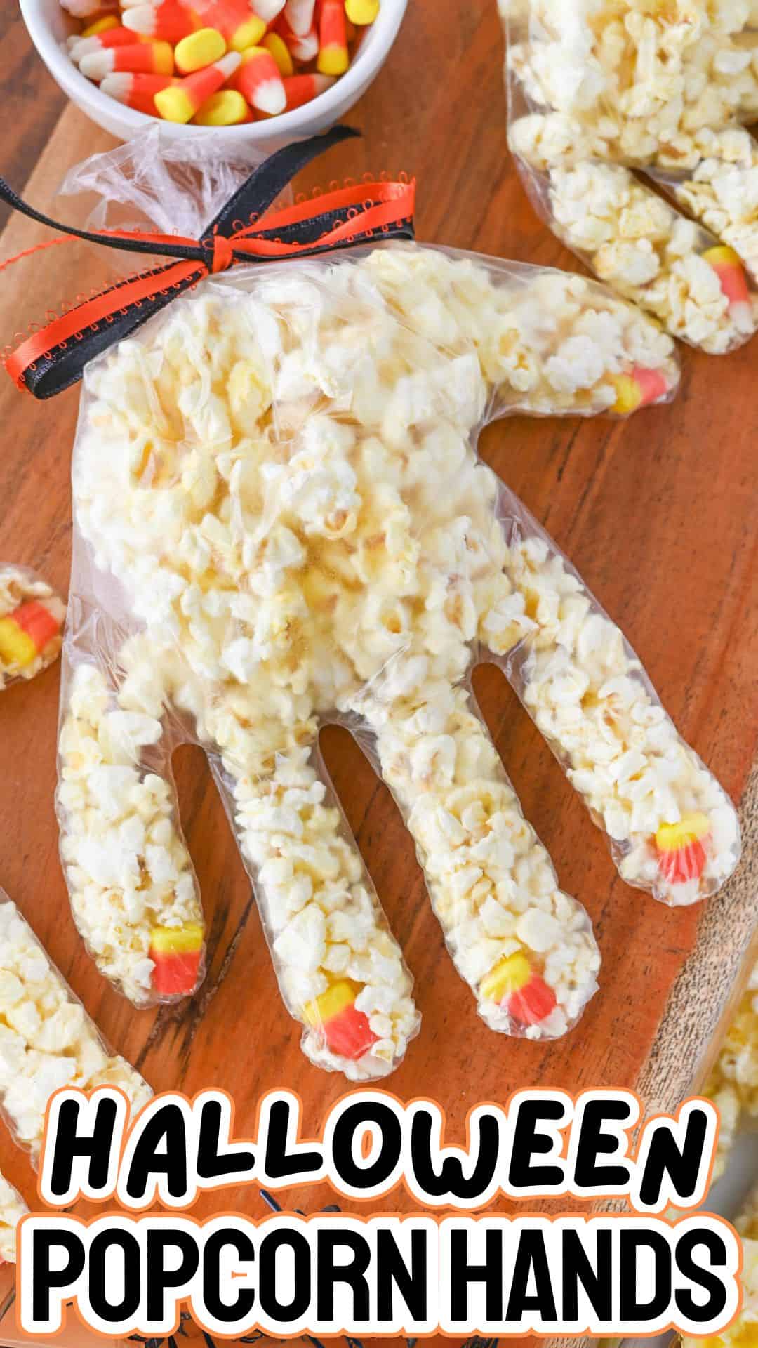Halloween Popcorn Hands