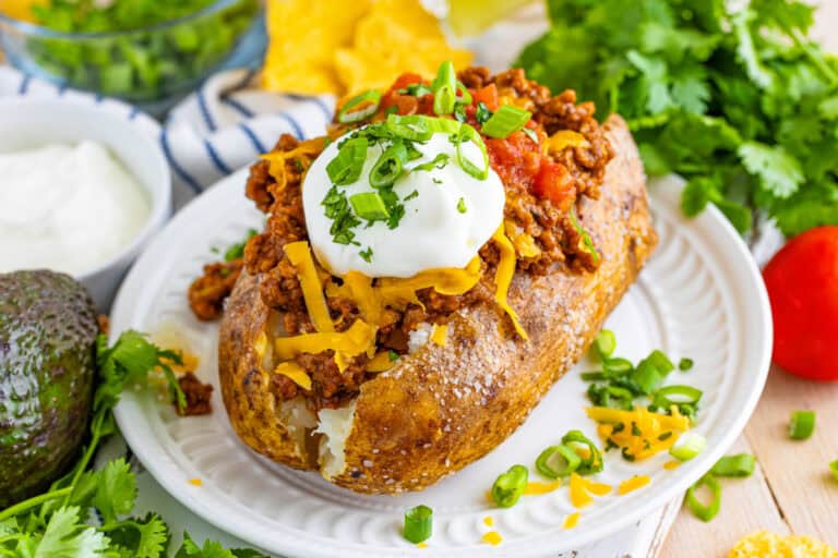 Taco Stuffed Baked Potatoes